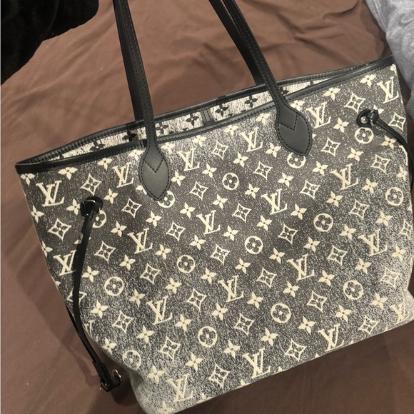 Louis Vuitton | Bags | Louis Vuitton Denim Monogram Jacquard Neverfull ...